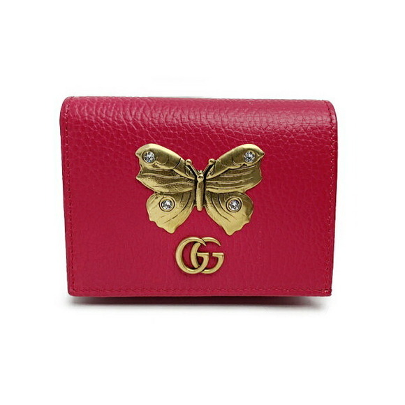 Gucci | Bags | Gucci Compact Wallet Gg Supreme Butterfly Rhinestones ...